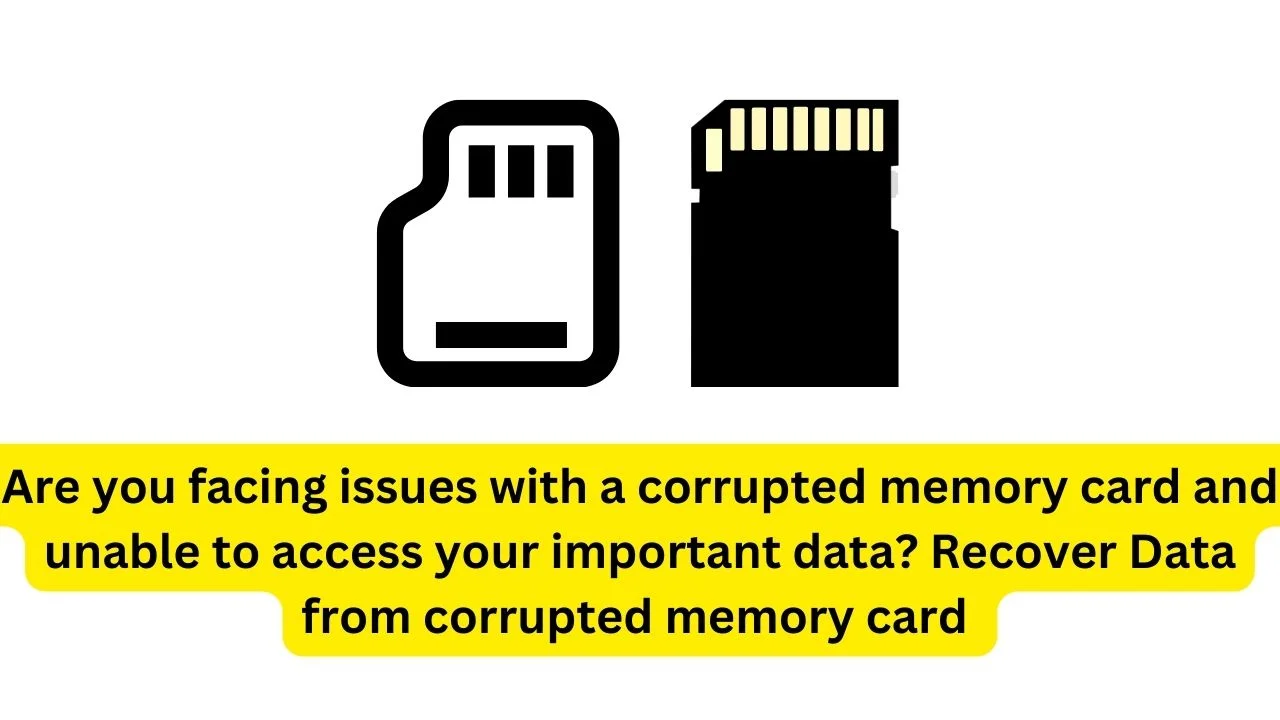 Are you facing issues with a corrupted memory card and unable to access your important data ...